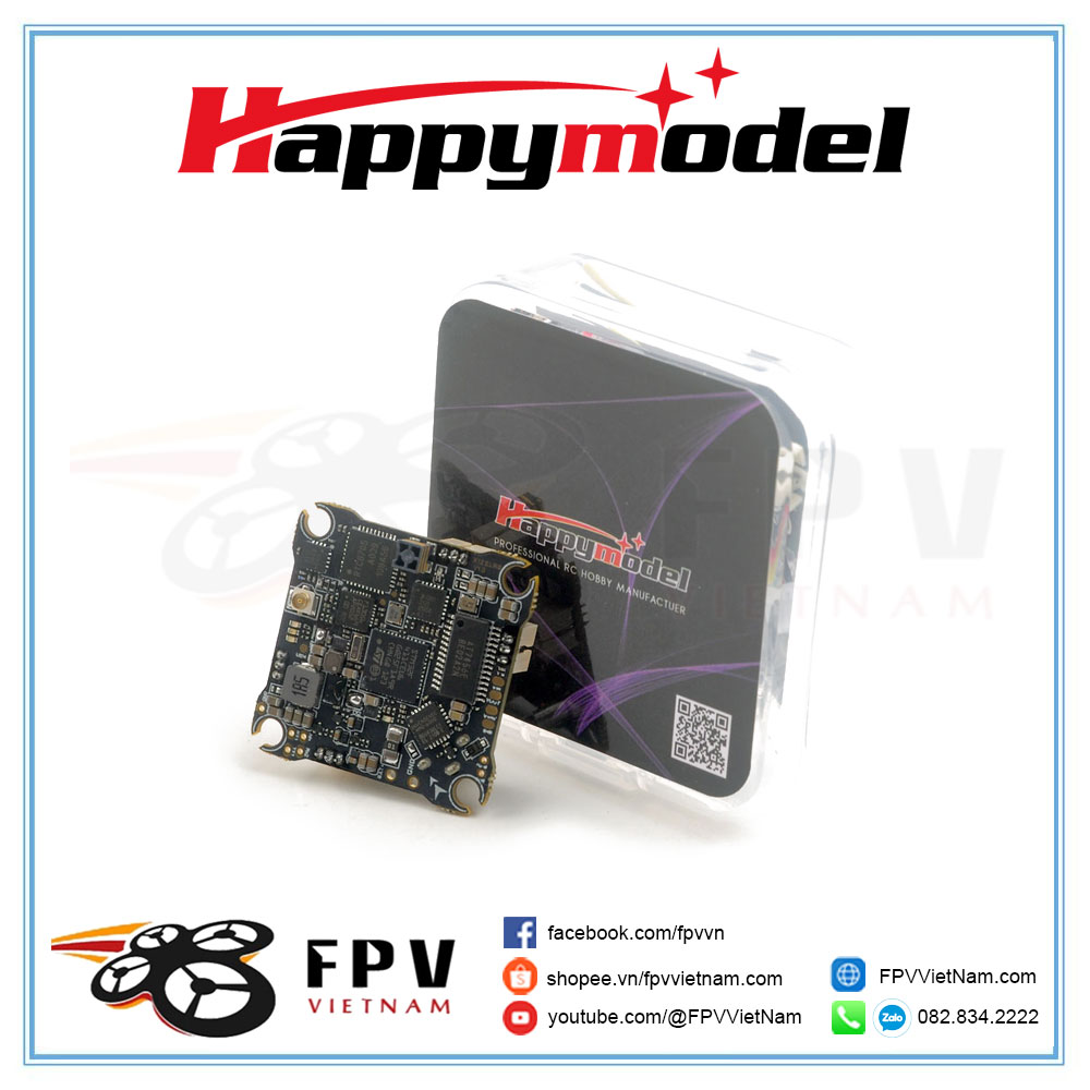 Mạch Bay Happymodel X12 AIO 1-2s Blhelis 12A V2.1 - Sóng Elrs